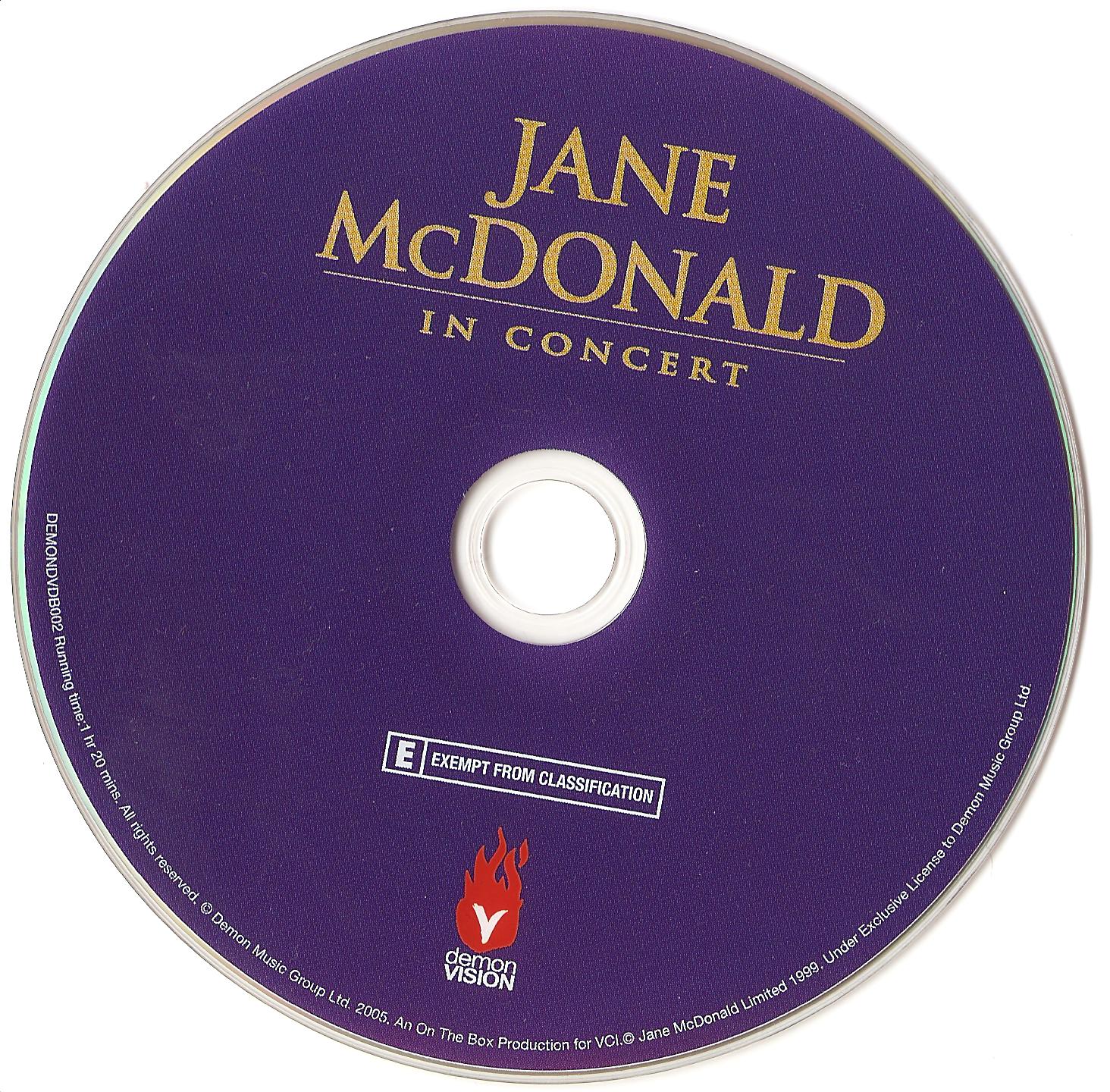 Jane McDonald In Concert : DVD | DVD Covers | Cover Century | Over 1. ...